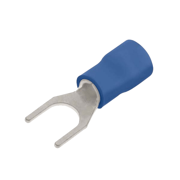 Insulated Crimp Terminals Unicrimp BLUE FORK TERMINAL 3MM (PK100) - G&R ...